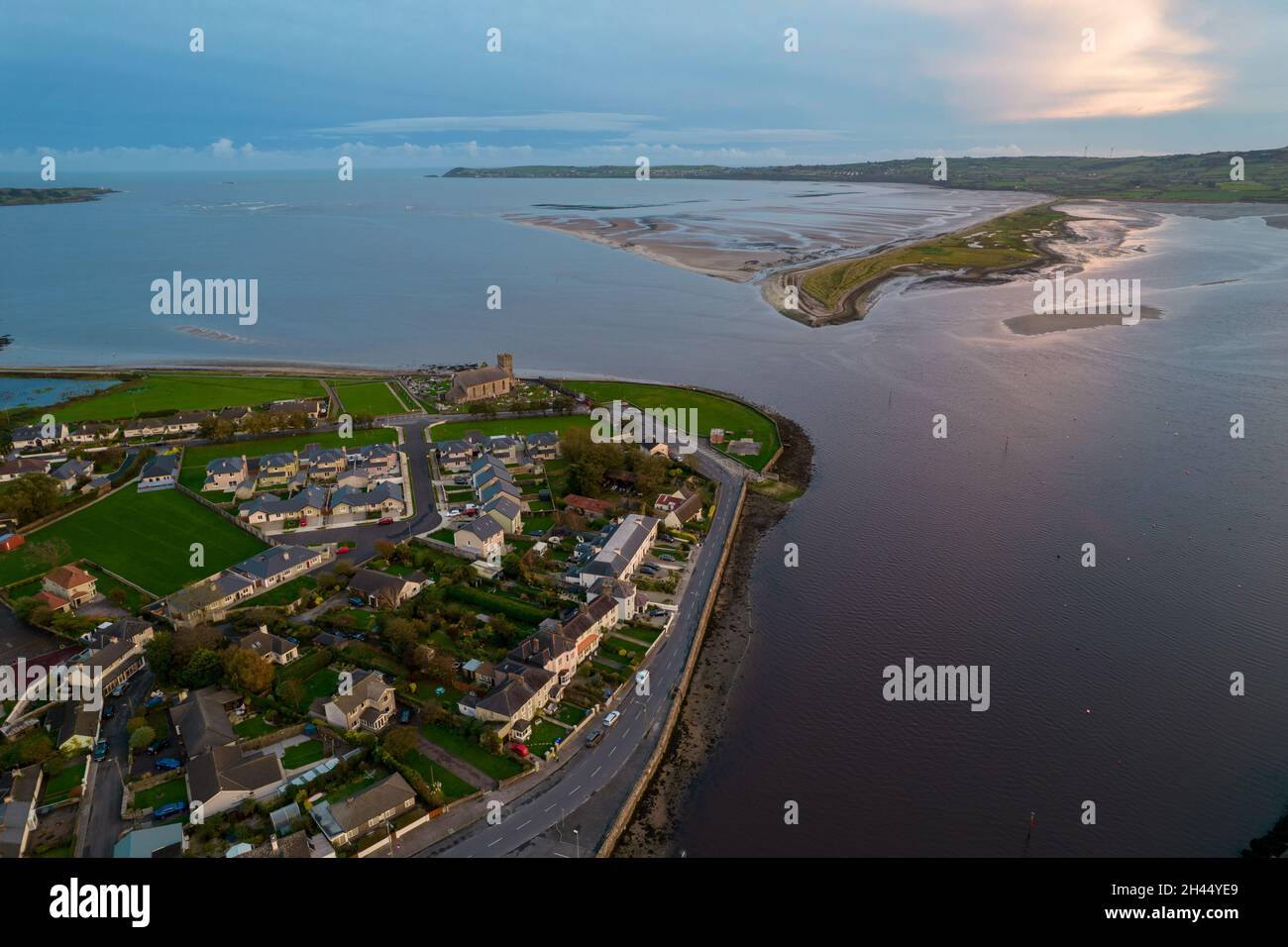 Dungarvan from the air Stock Photo - Alamy