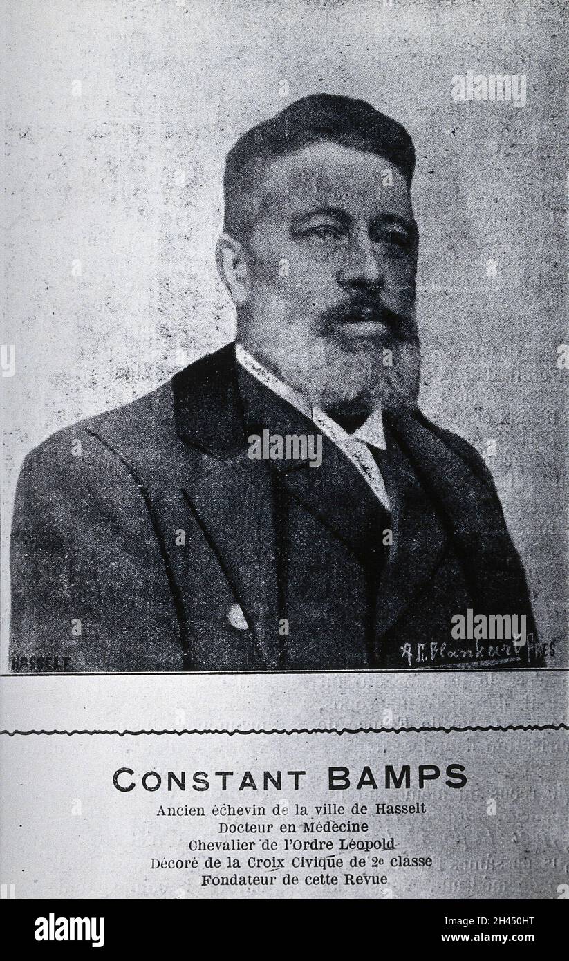 Constant Bamps. Photograph after A.C. Blankart Stock Photo - Alamy