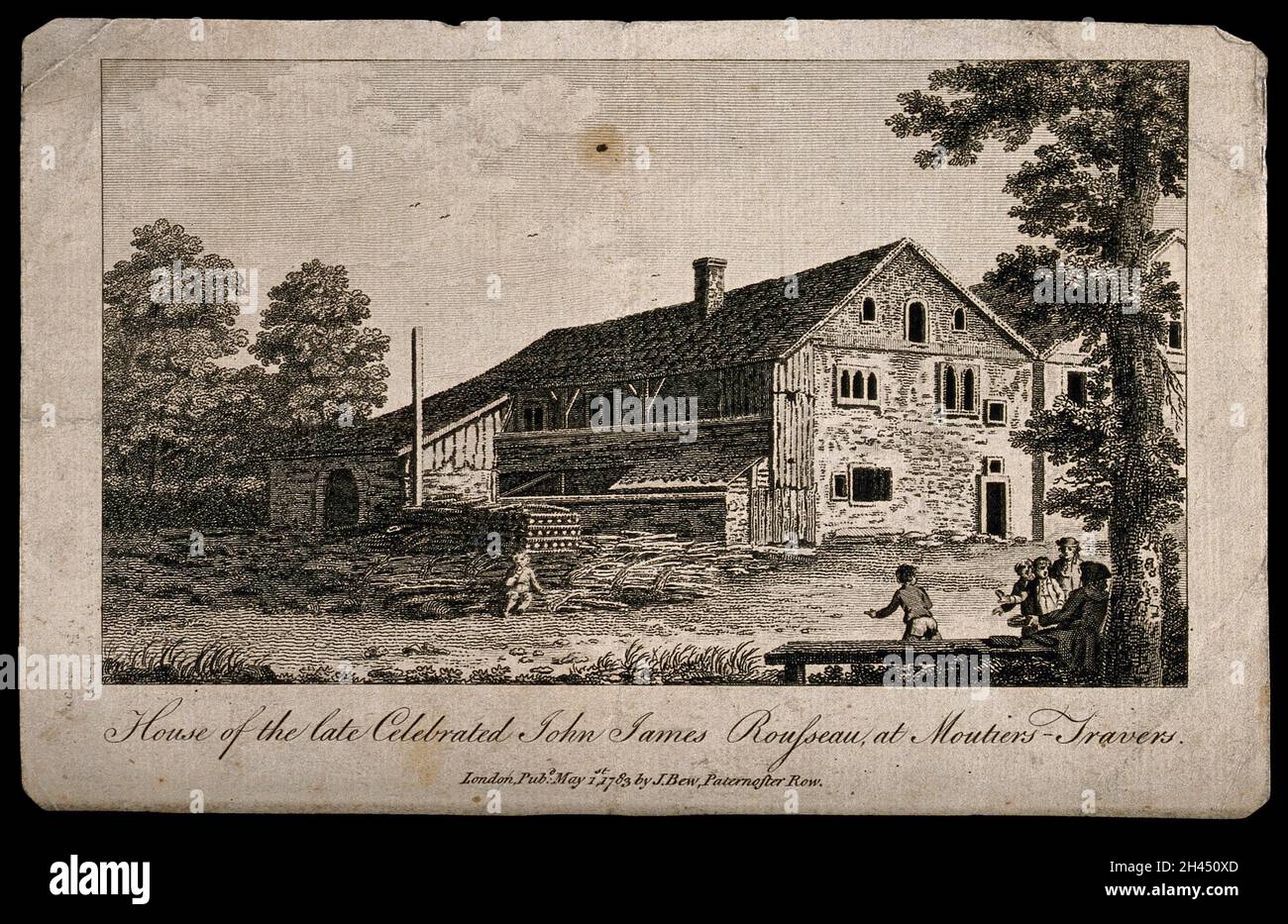 The house of Jean-Jacques Rousseau, in Môtiers, Val-de-Travers ...