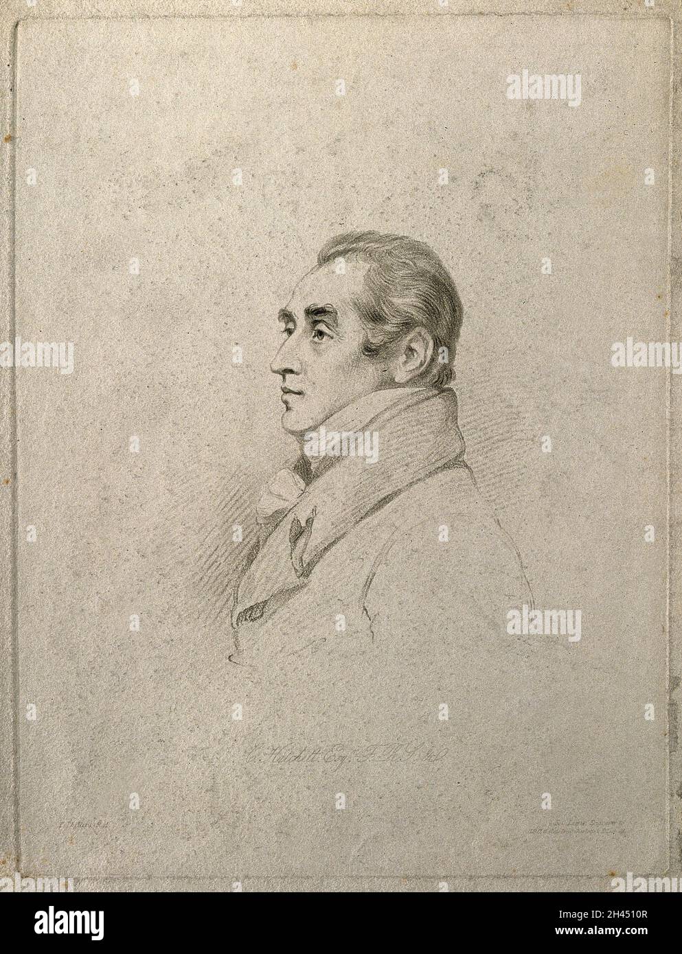 Charles Hatchett. Soft-ground etching by F. C. Lewis after T. Phillips ...