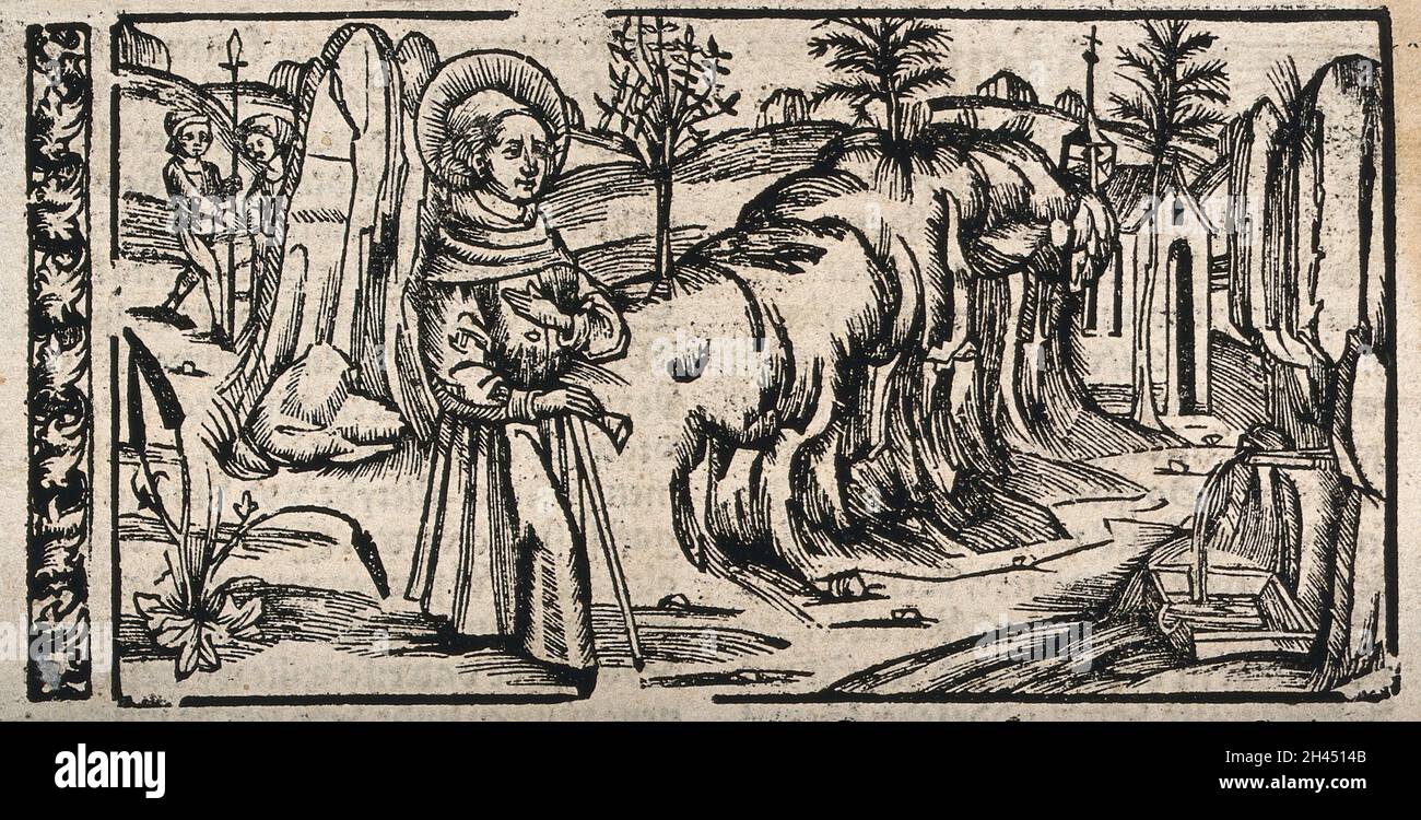 Saint woodcut hi-res stock photography and images - Alamy