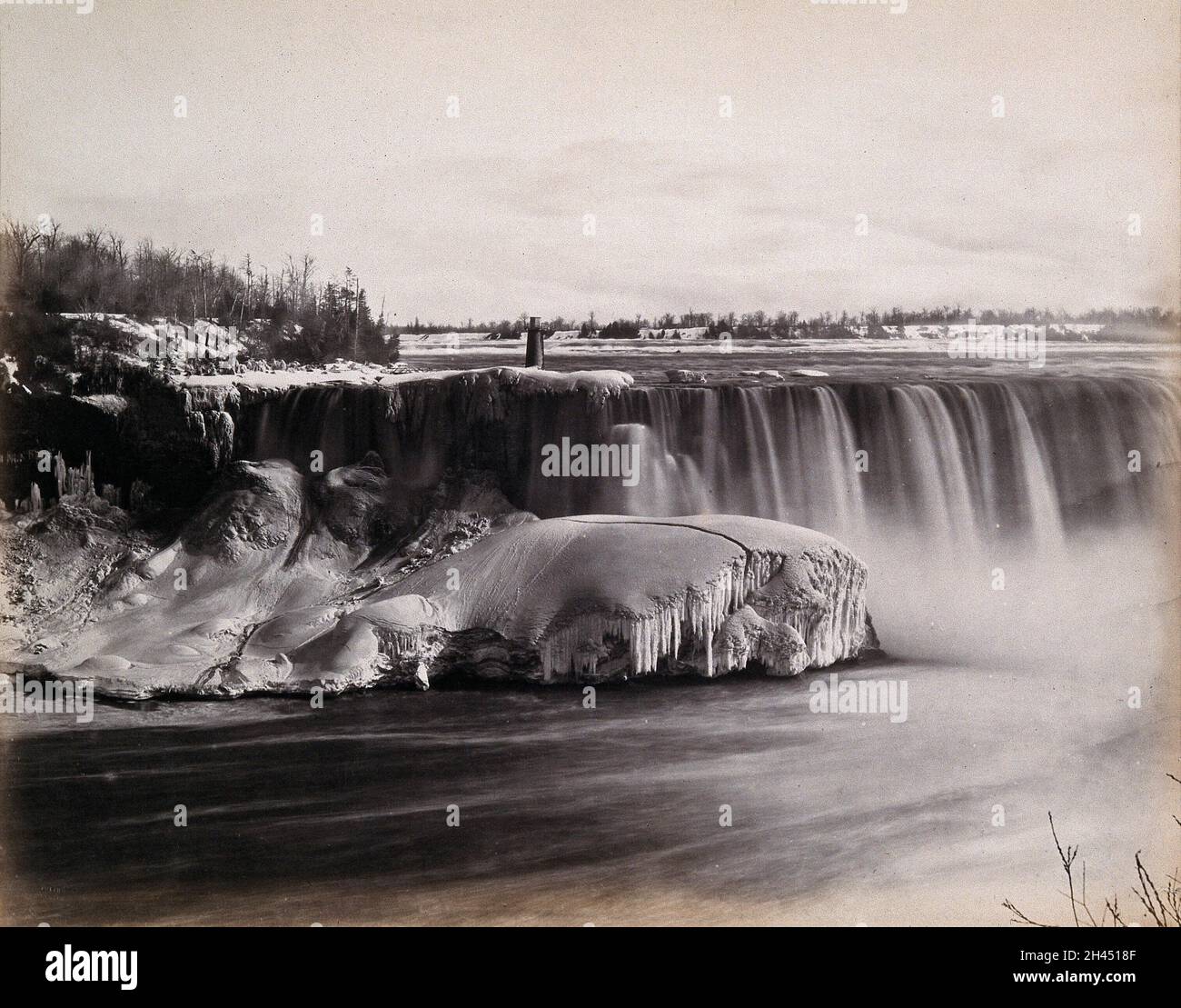 Niagara Falls, United States of America: the American Fall, in winter ...