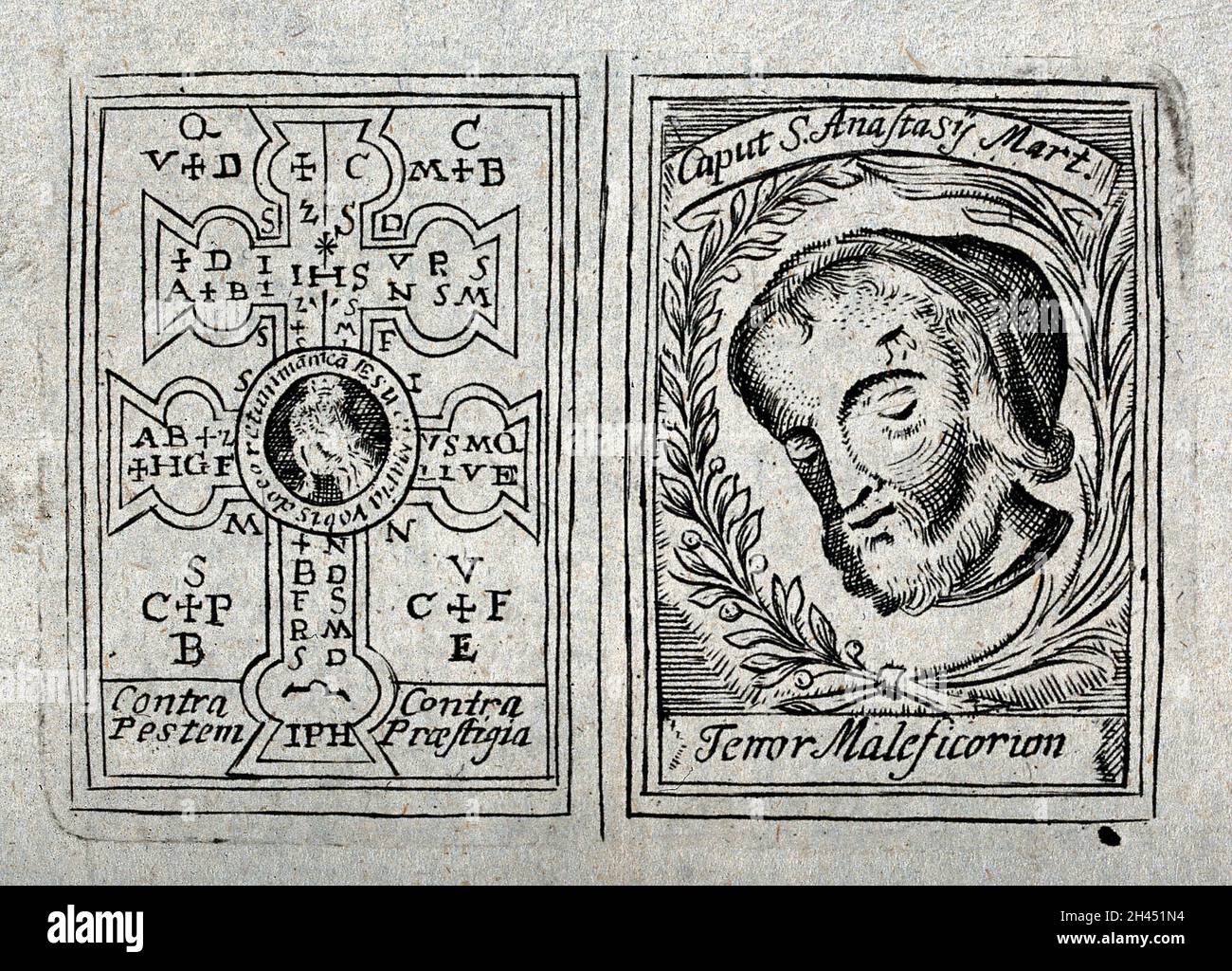 Saint Anastasius: his head as an amulet against plague and witchcraft ...