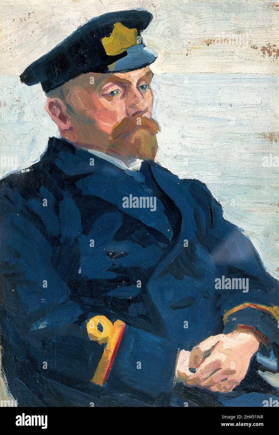 Mr George H. Wilsmore, Commissioned Ward Master. Oil painting by ...