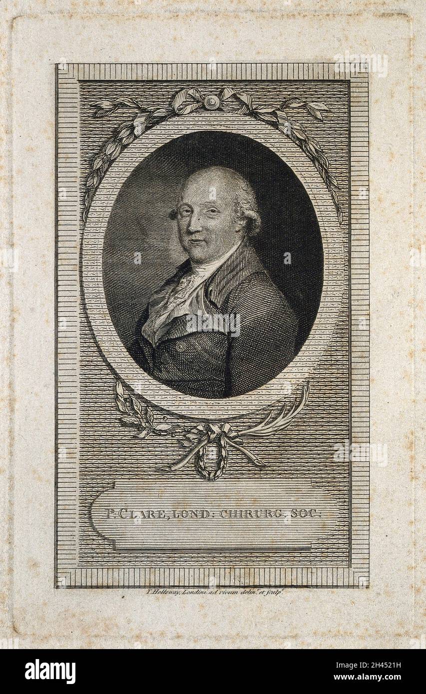 Peter Clare. Line engraving by T. Holloway after himself Stock Photo ...