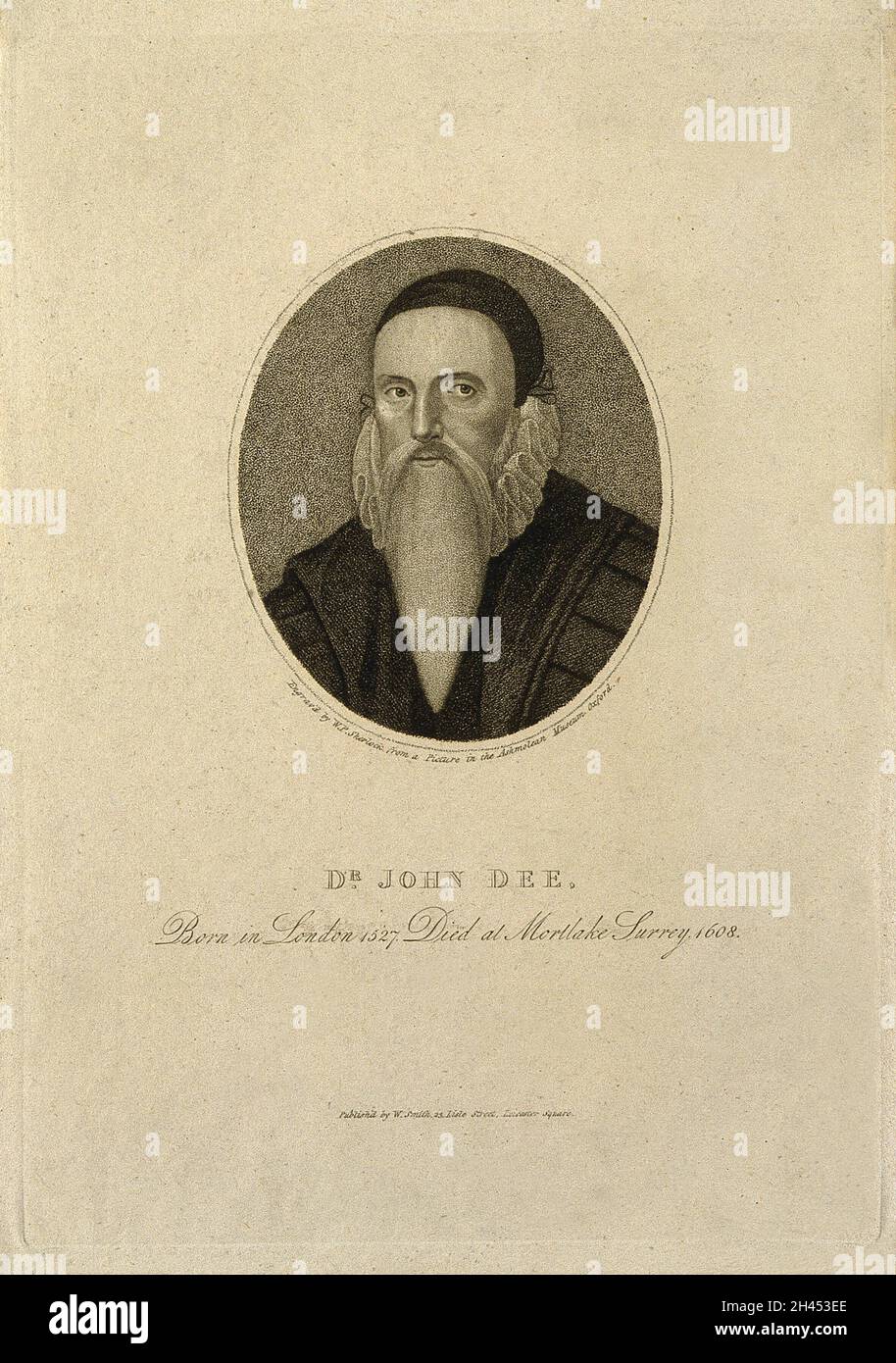 John Dee. Stipple engraving by W. P. Sherlock Stock Photo - Alamy