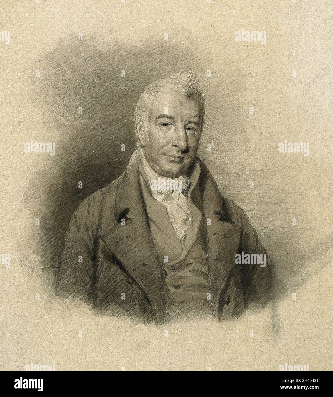 John Ferriar. Pencil drawing with wash by T. Stothard Stock Photo - Alamy