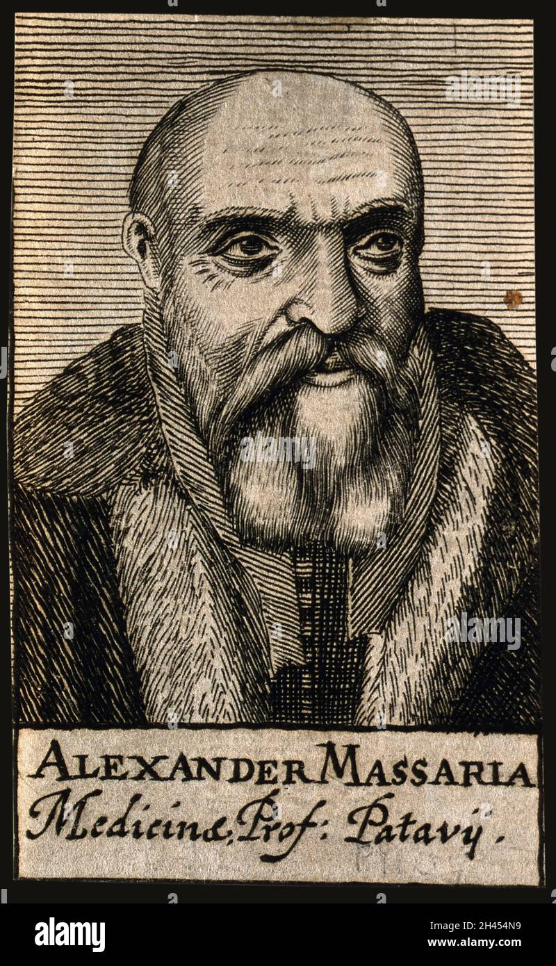 Alexander Massaria. Line engraving, 1688 Stock Photo - Alamy