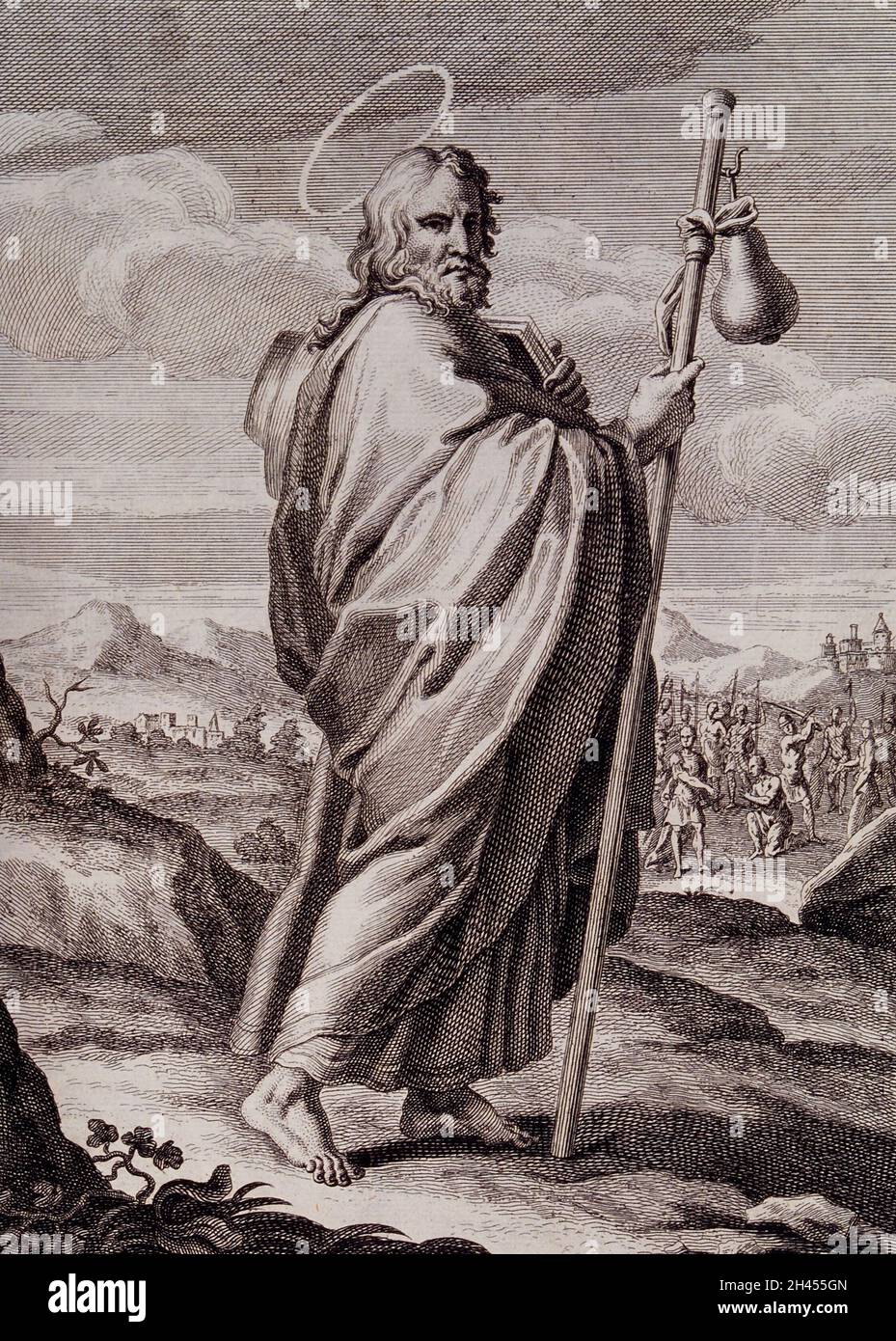 Saint James the Great. Engraving Stock Photo - Alamy