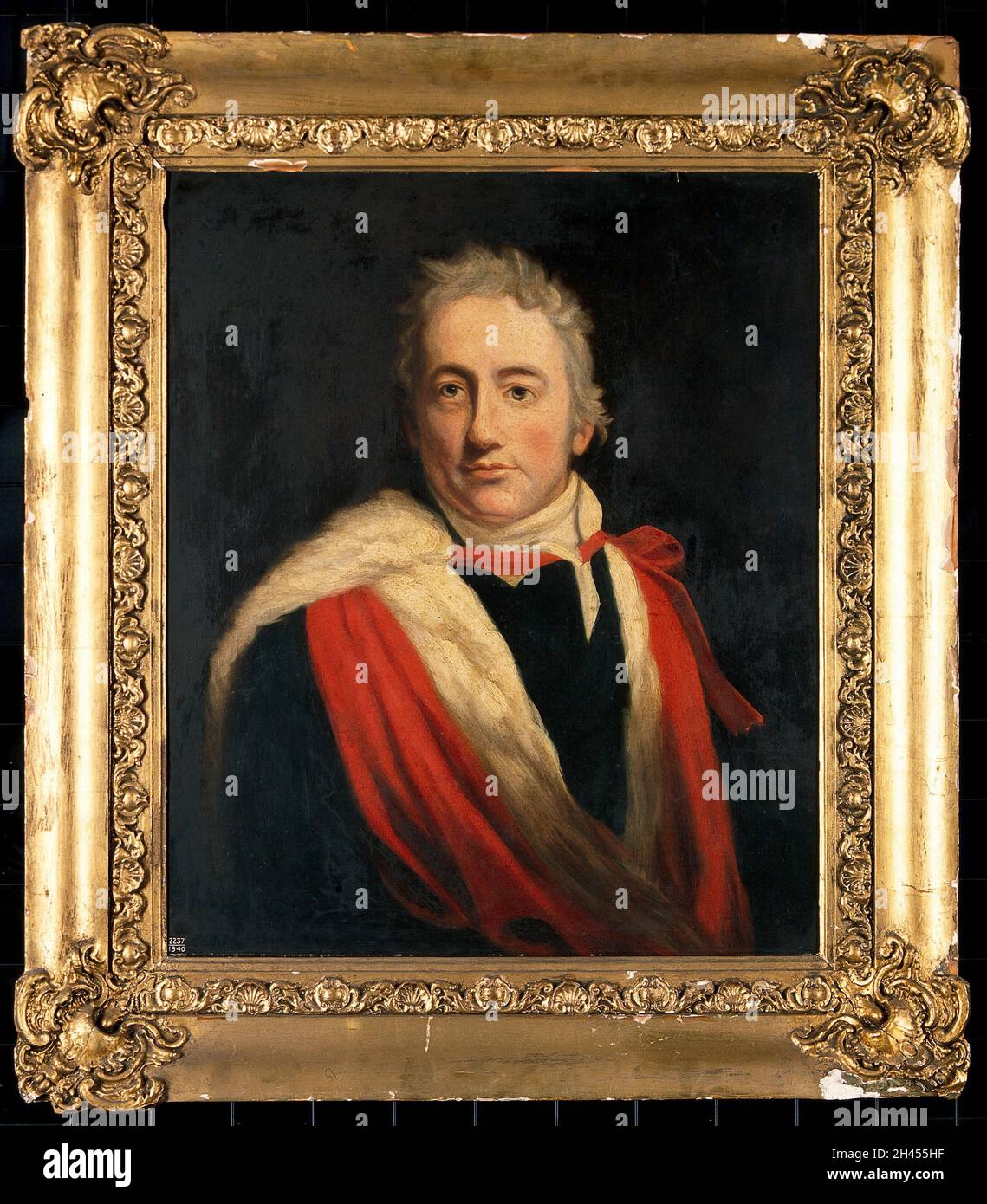 Sir Humphry Davy. Oil painting Stock Photo - Alamy