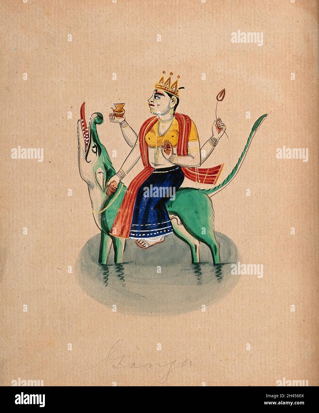 Ganga depiction hi-res stock photography and images - Alamy