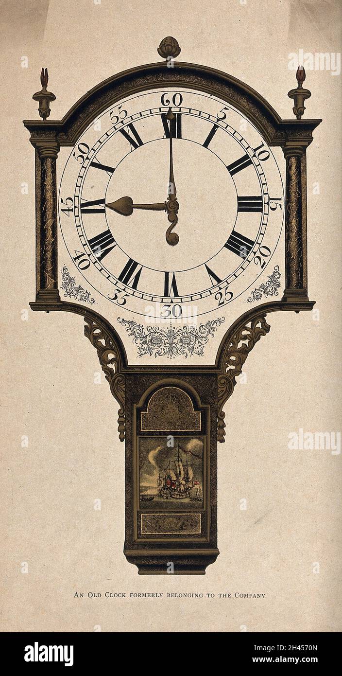 Clocks: a bracket clock formerly in the possession of the East India ...