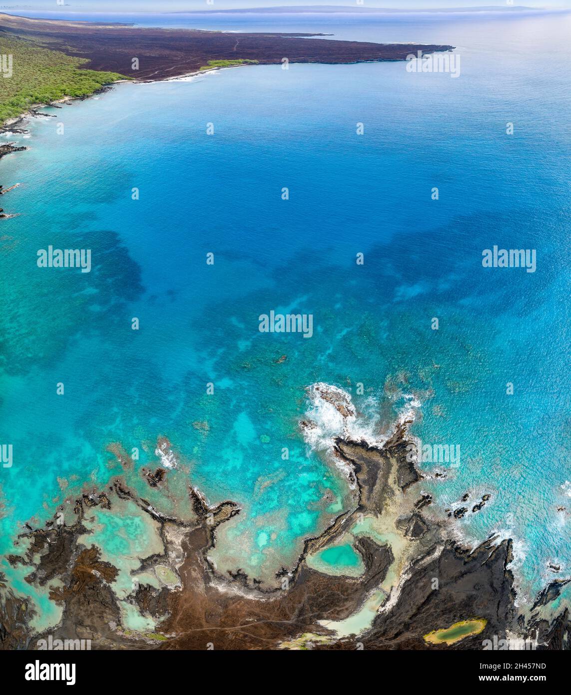 The Ahihi-Kinau Natural Reserve was established in 1973. This aerial ...