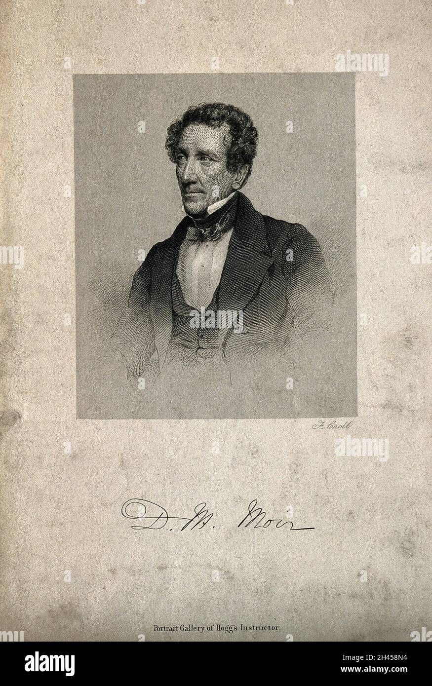 David Macbeth Moir. Line engraving by F. Croll Stock Photo - Alamy