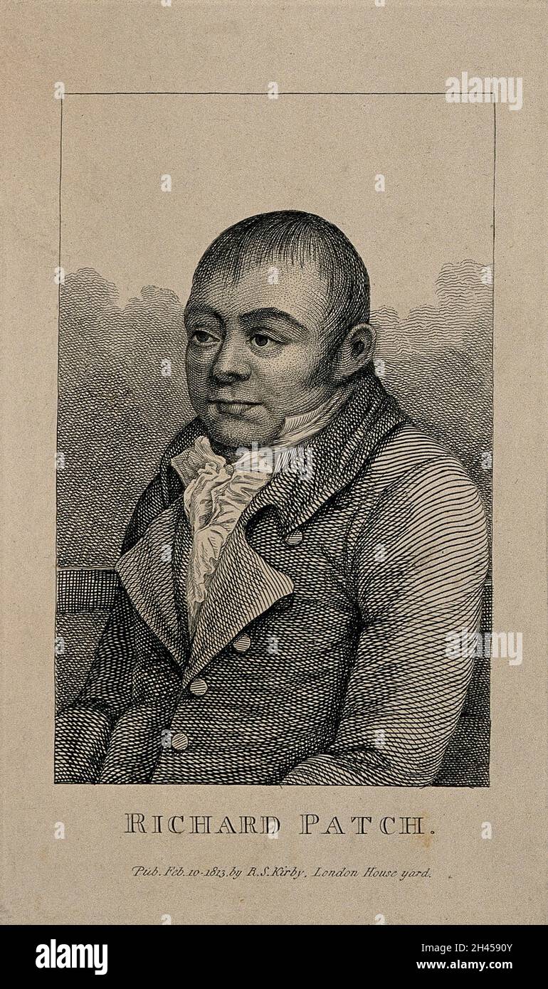 Richard Patch, hanged for murder. Line engraving, 1813 Stock Photo - Alamy