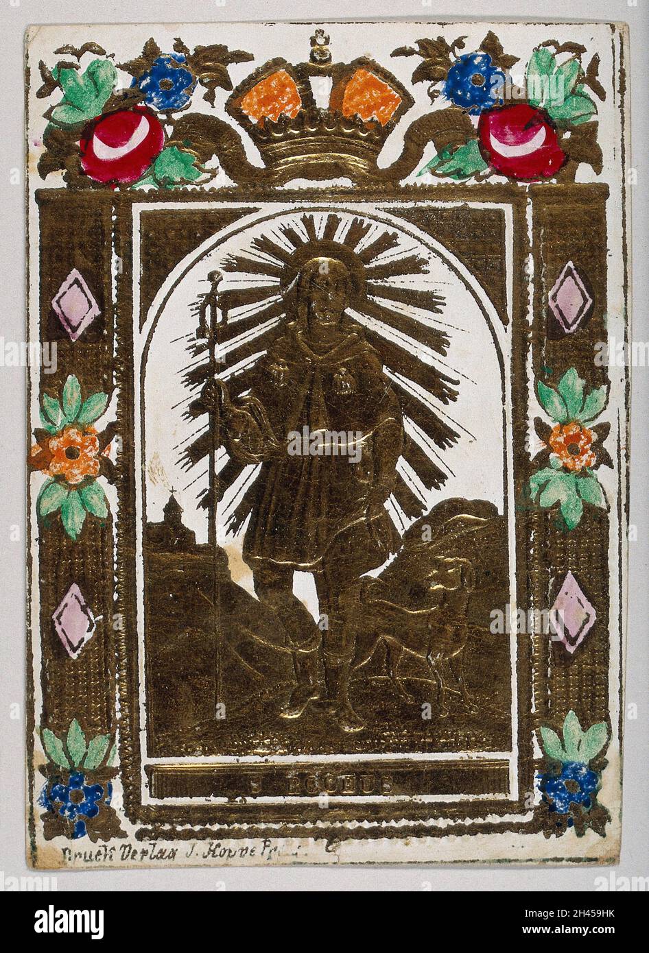 Saint roch woodcut hi-res stock photography and images - Alamy