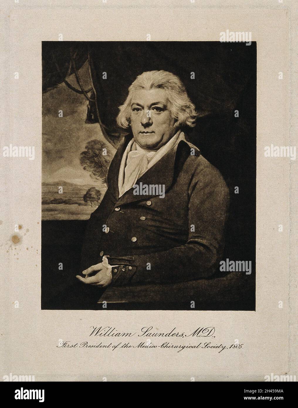 William Saunders. Photogravure Stock Photo - Alamy