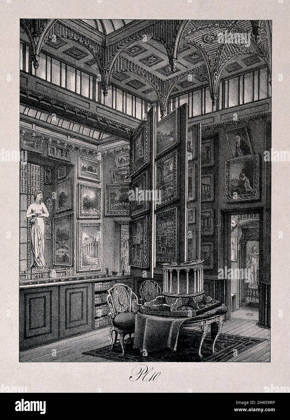 Sir John Soane's House and Museum: the picture gallery at ground floor ...