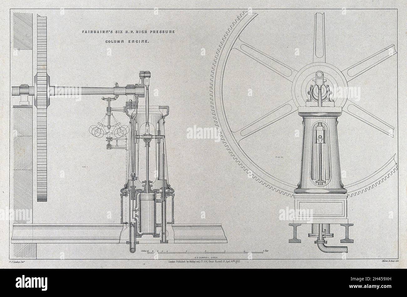 Fairbairn's six H.P high pressure column engine / W. J. Lindsey Stock ...