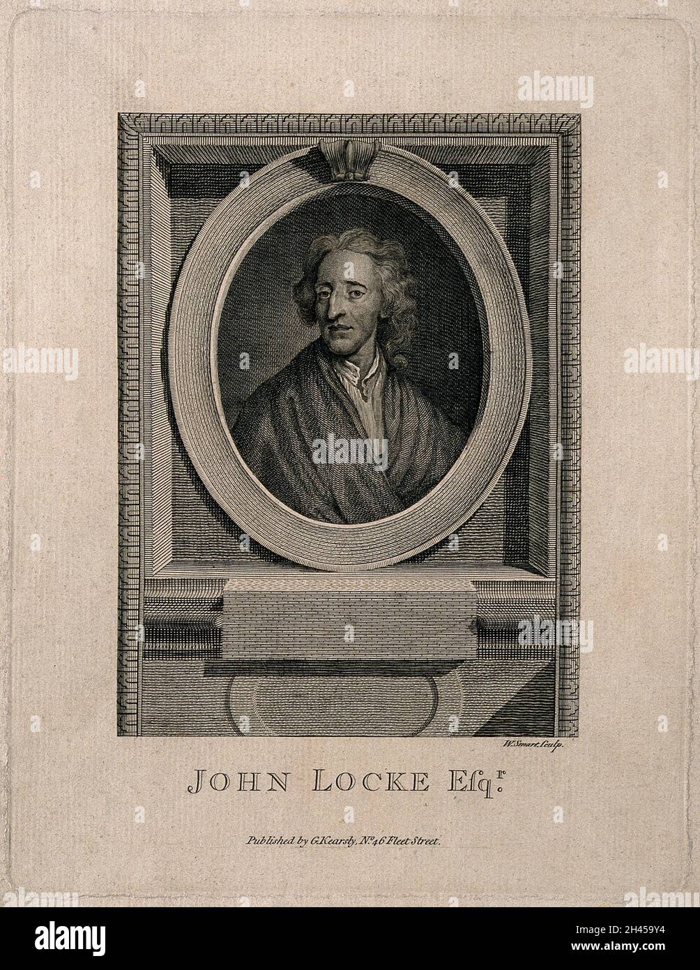John Locke. Line engraving by W. Smart after Sir G. Kneller Stock Photo ...