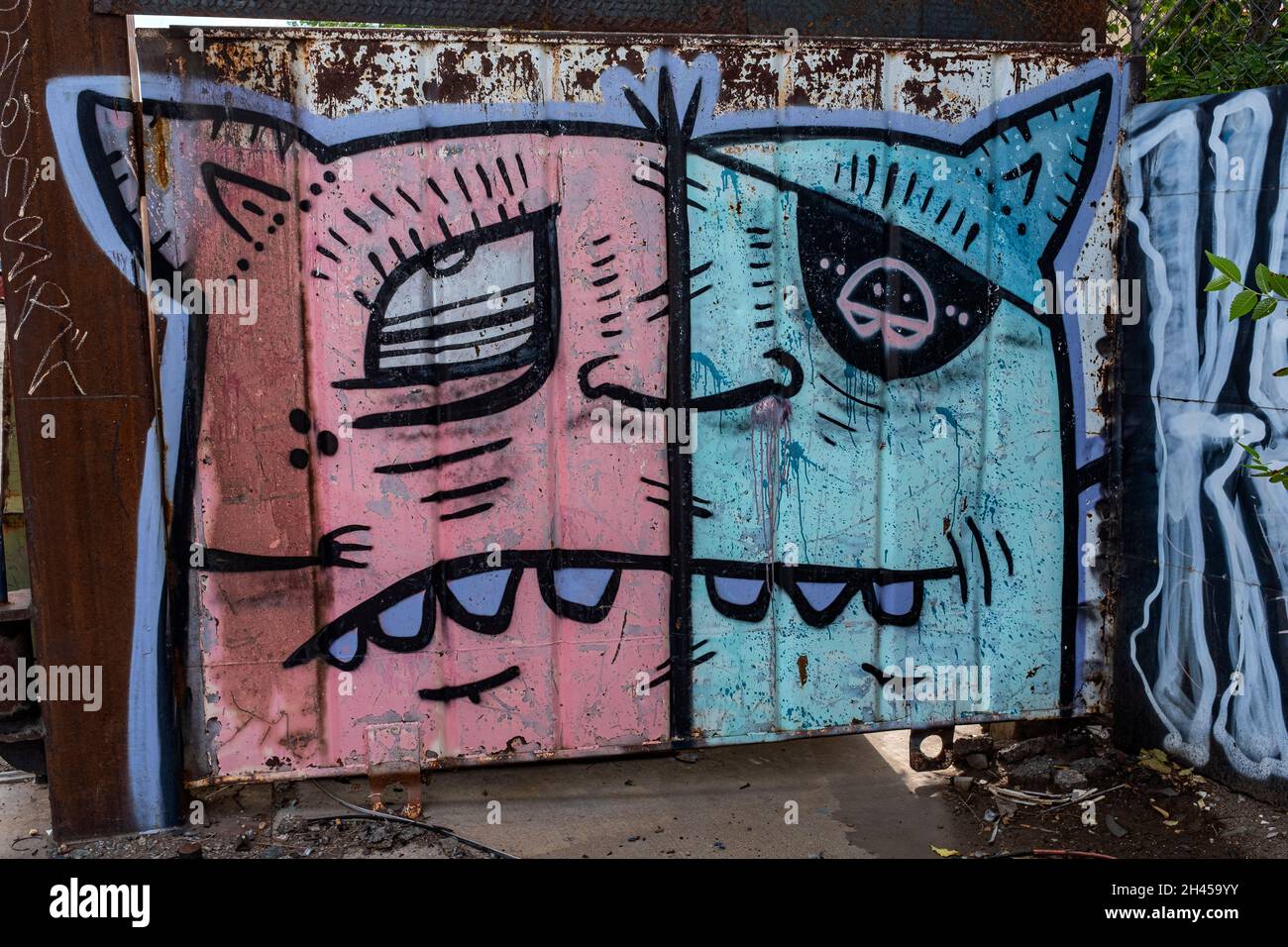 graffiti in alleyway, Albuquerque, New Mexico Stock Photo - Alamy