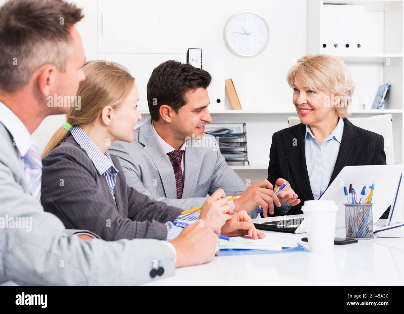 Group business colleagues planning hi-res stock photography and images ...