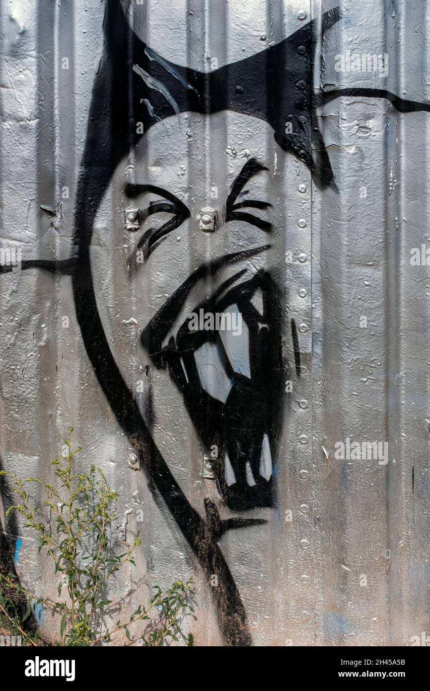 graffiti in alleyway, Albuquerque, New Mexico Stock Photo - Alamy