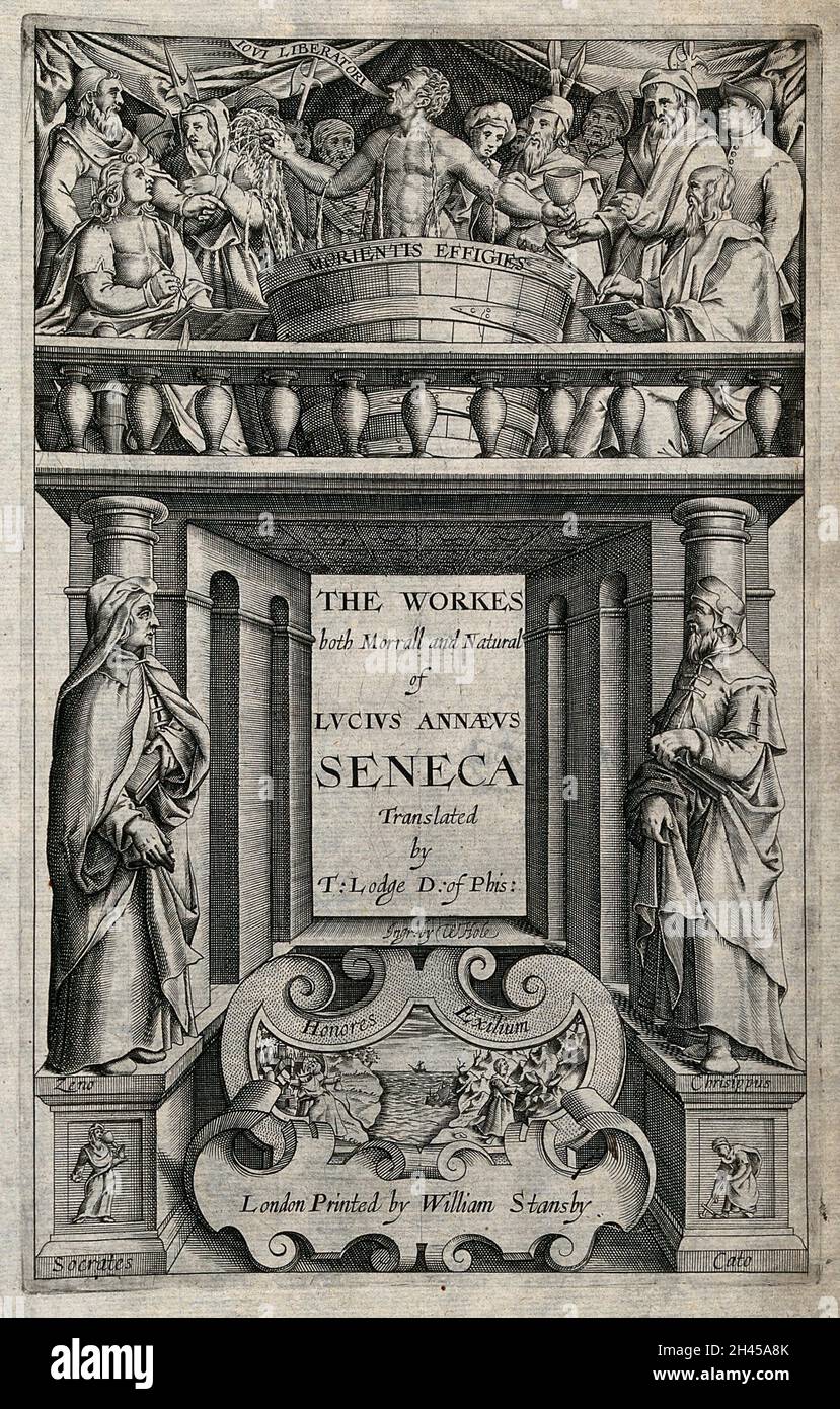 Stoicism: above, the suicide of Seneca; middle, Zeno and Chrysippus ...