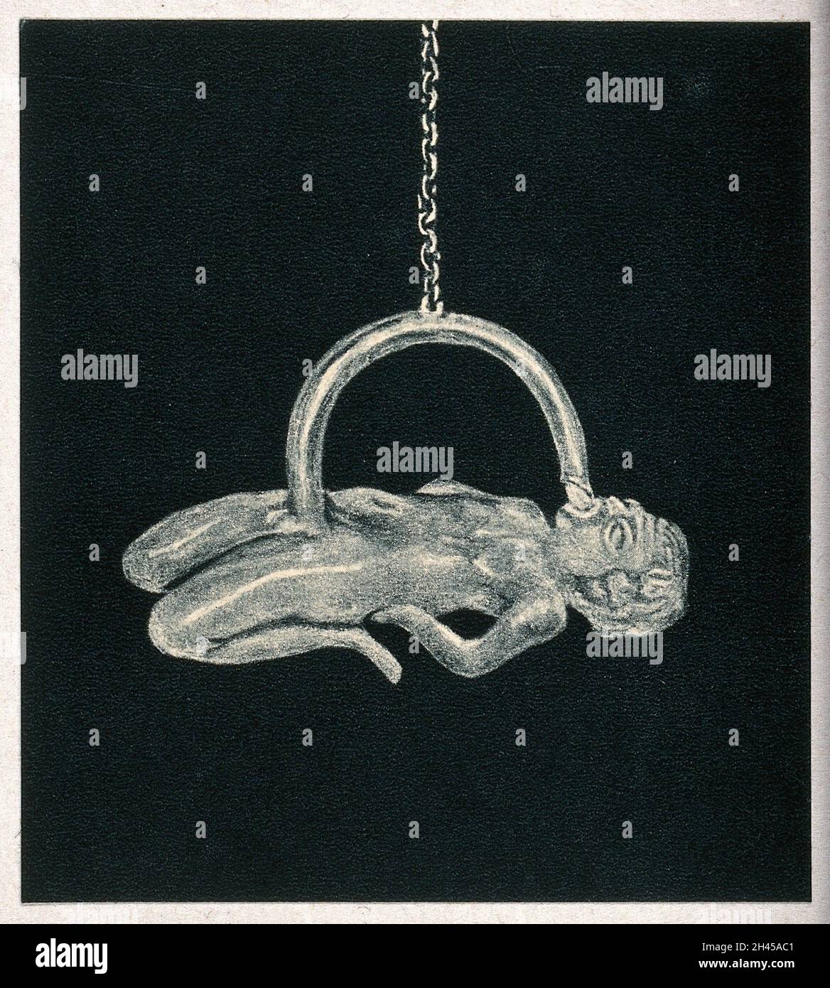 A figure in the form of a phallic motif. Process print Stock Photo - Alamy
