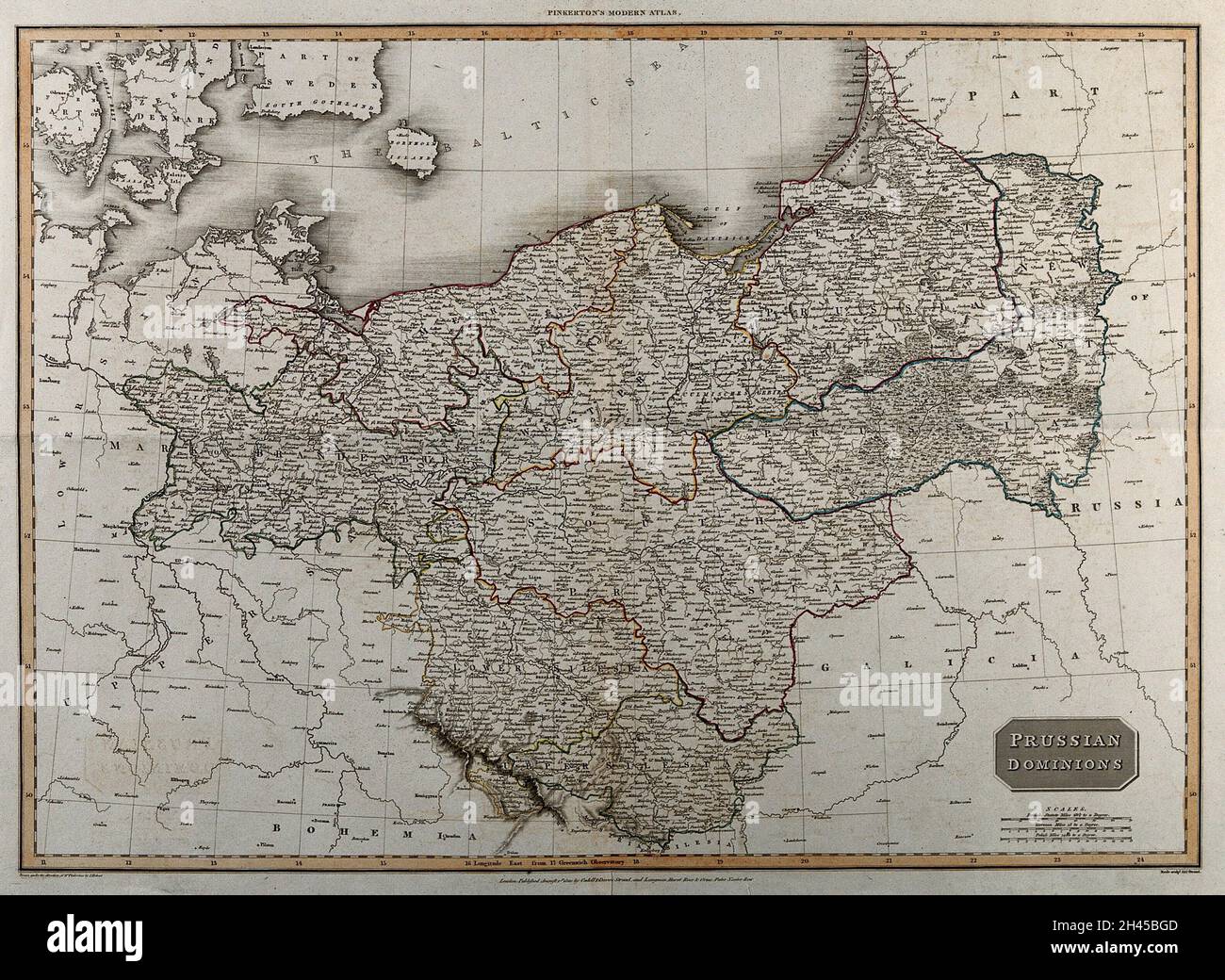 Prussia map hi-res stock photography and images - Alamy