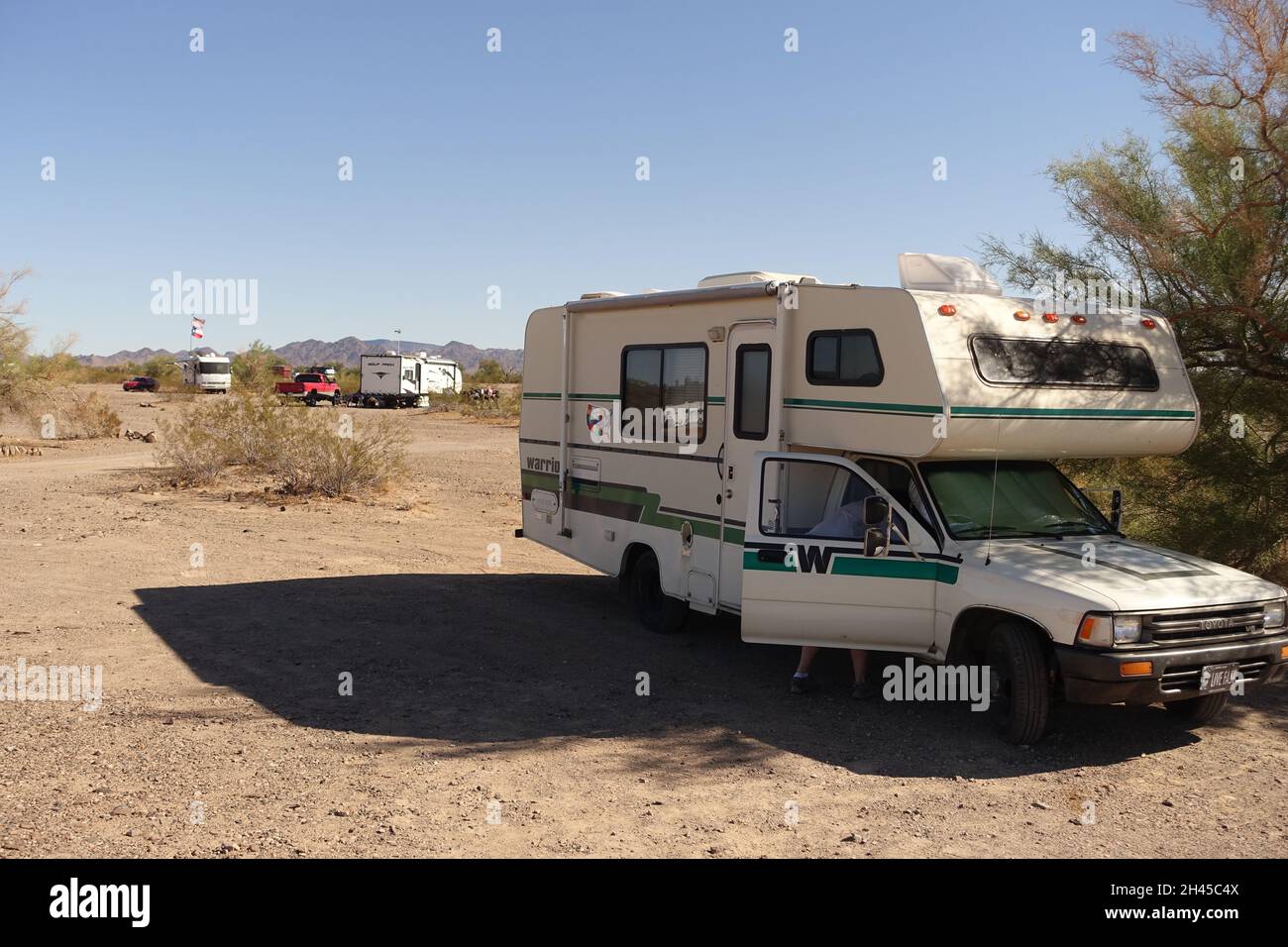 High Jolly camping area North of Quartzsite Az Stock Photo - Alamy