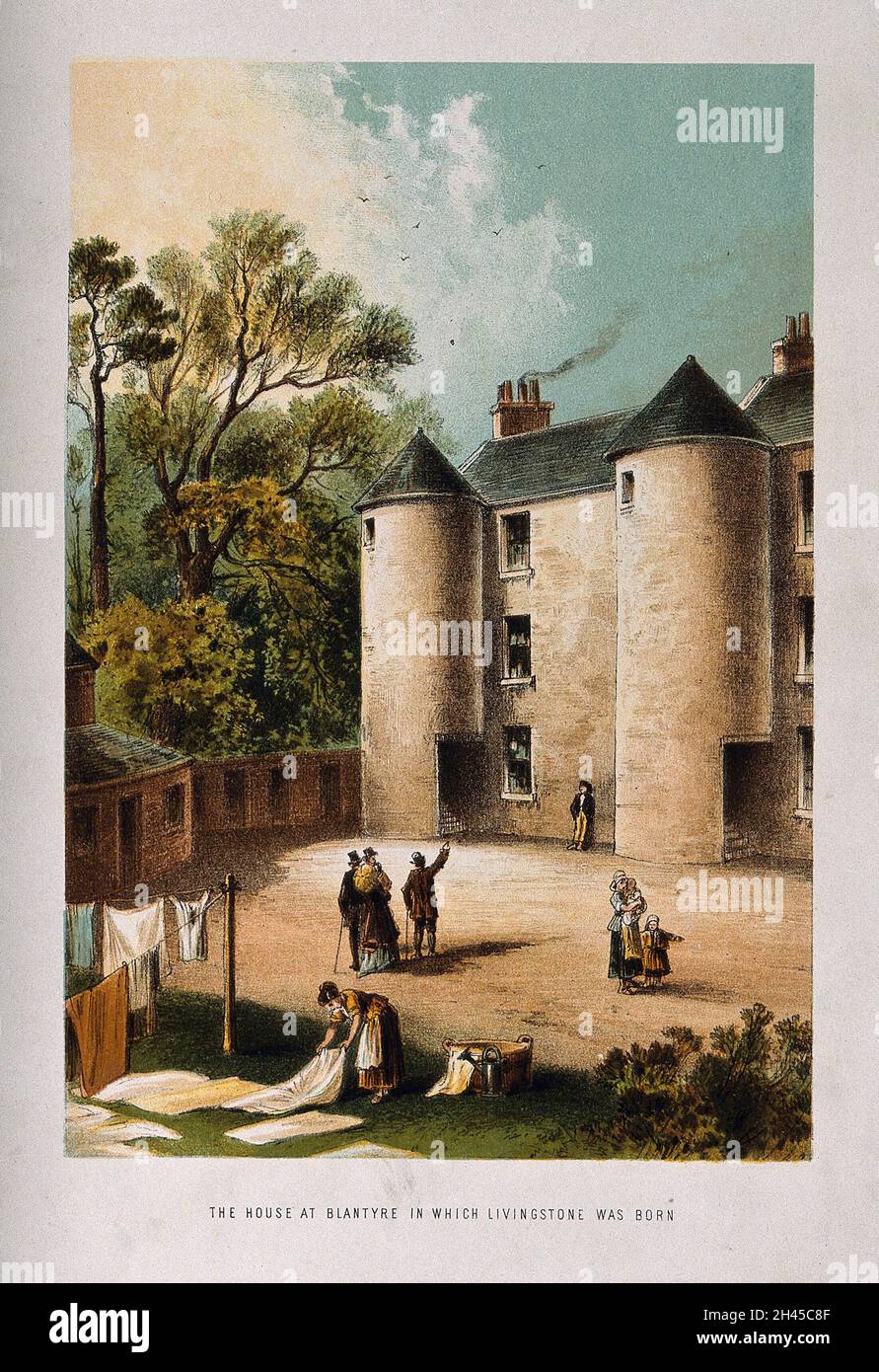The house where David Livingstone was born, in Blantyre, Scotland ...