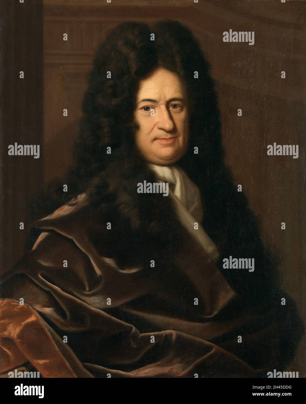 A portrait of the German mathematician Gottfried Wilhelm Leibniz Stock ...