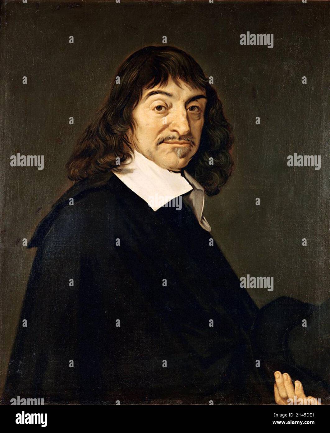 A portrait of the French philosopher and scientist René Descartes Stock ...