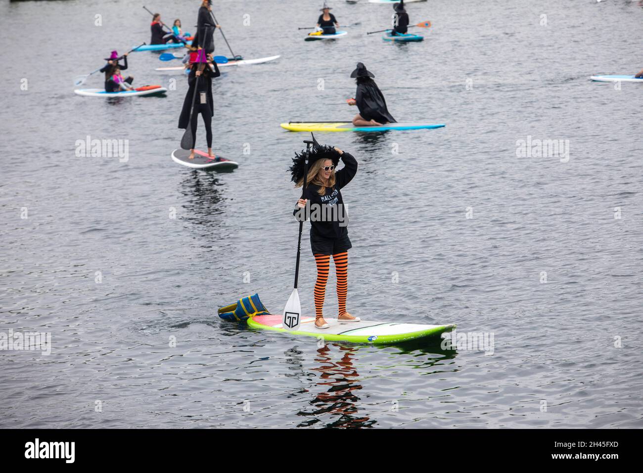 West Hills, California, USA. 31st Oct, 2021. Marci Arena holds on to ...
