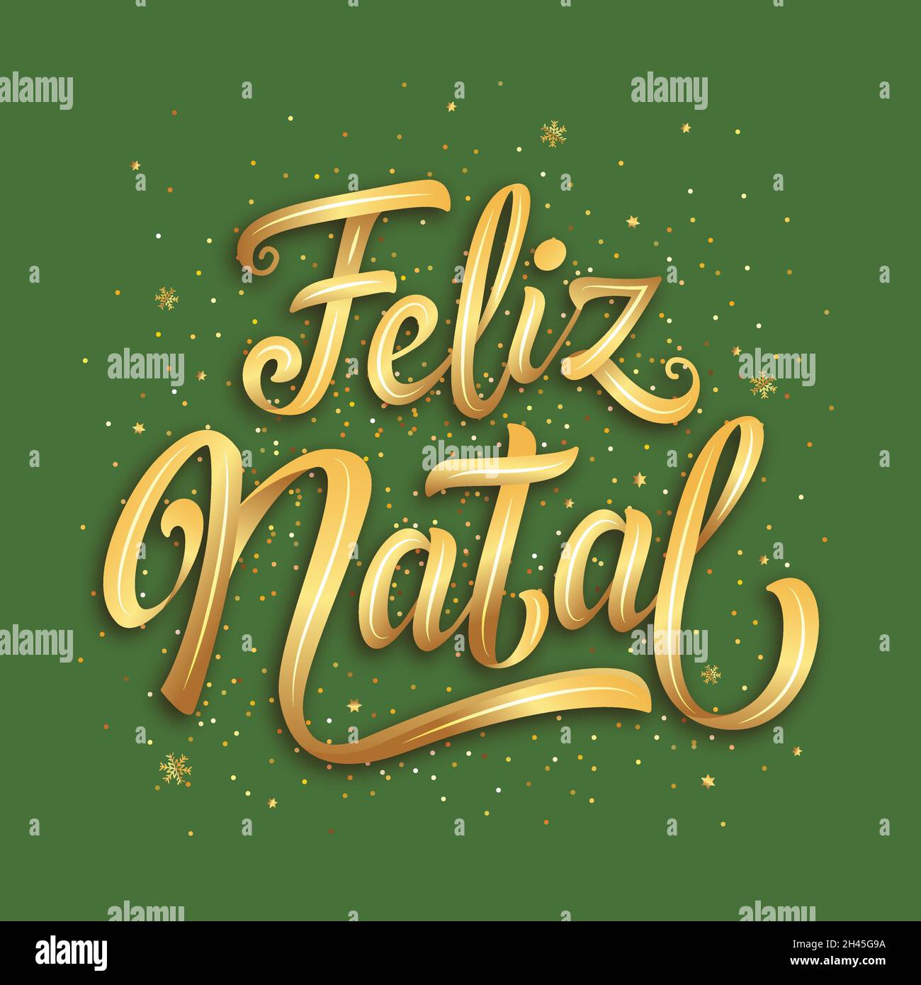 feliz natal lettering concept vector design illustration Stock Vector ...