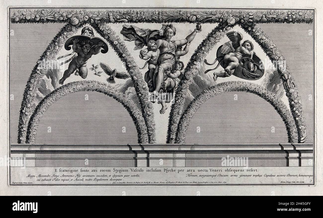 The story of Cupid and Psyche: Psyche being transported to Venus ...