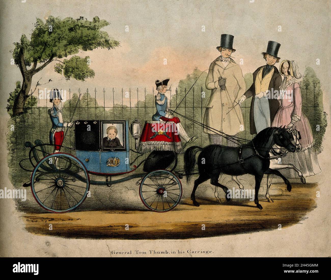 Charles S. Stratton, a dwarf known as General Tom Thumb, in his ...