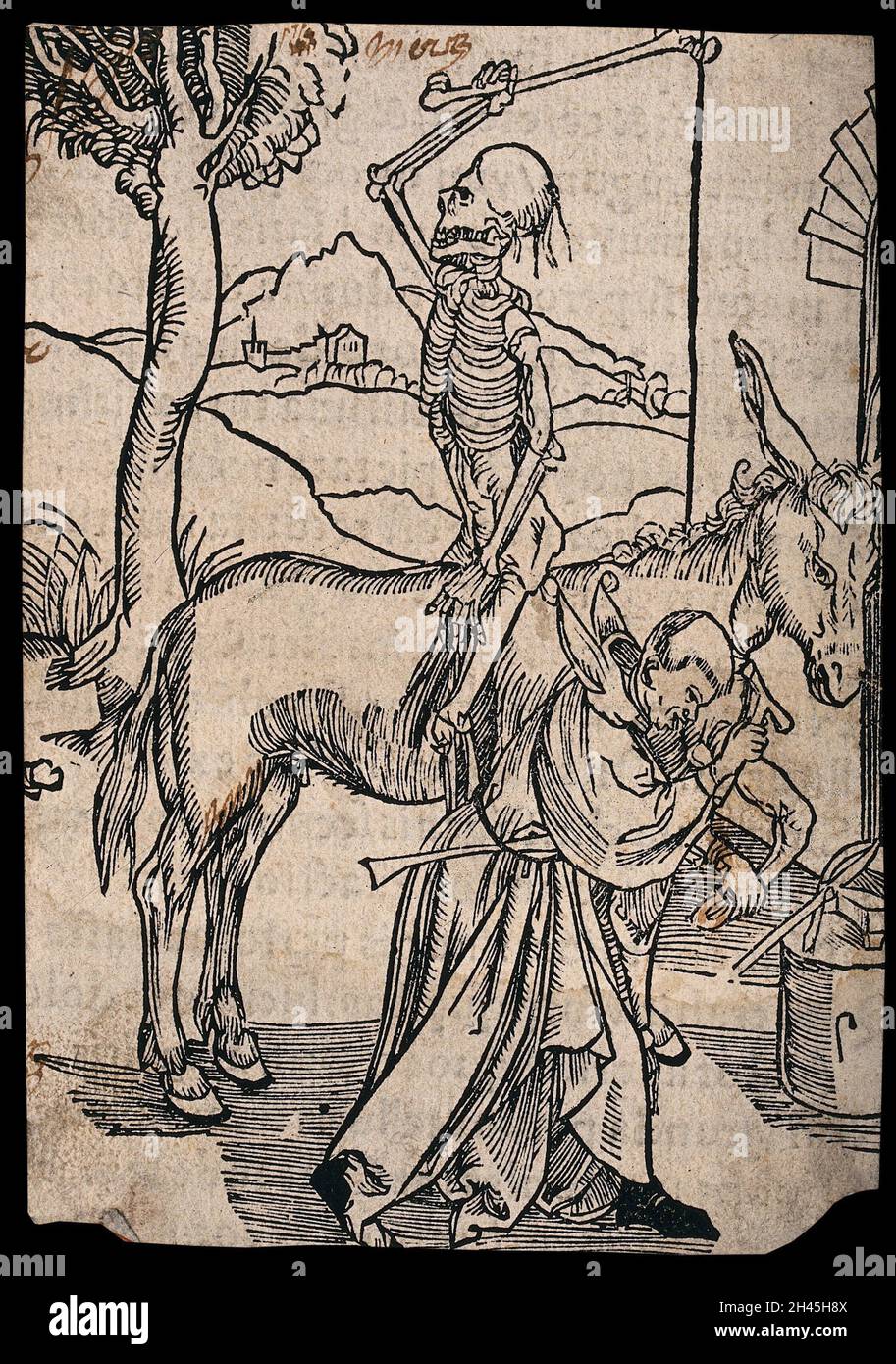 Blacksmith woodcut hi-res stock photography and images - Alamy