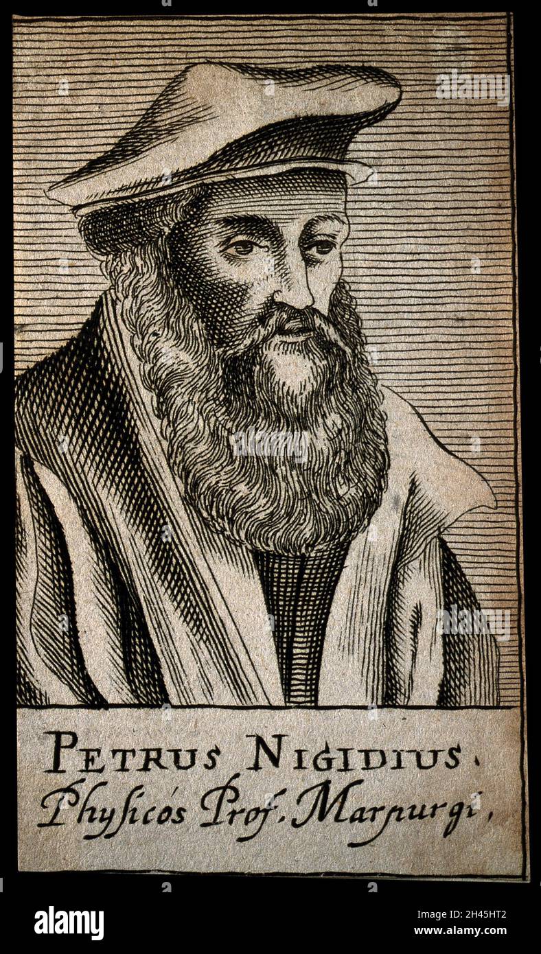 Peter Nigidius. Line engraving, 1688 Stock Photo - Alamy