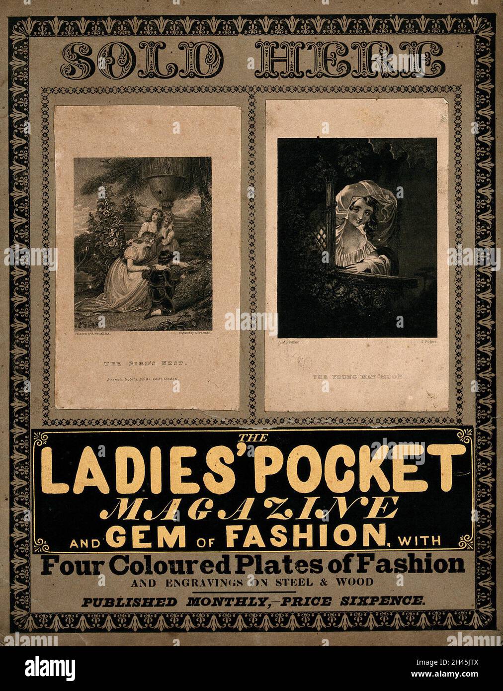 A mother showing her children a bird's nest. Engraving by S. Freeman ...