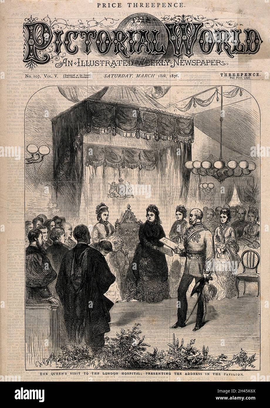 Her Majesty Queen Victoria visiting the London Hospital, Whitechapel ...