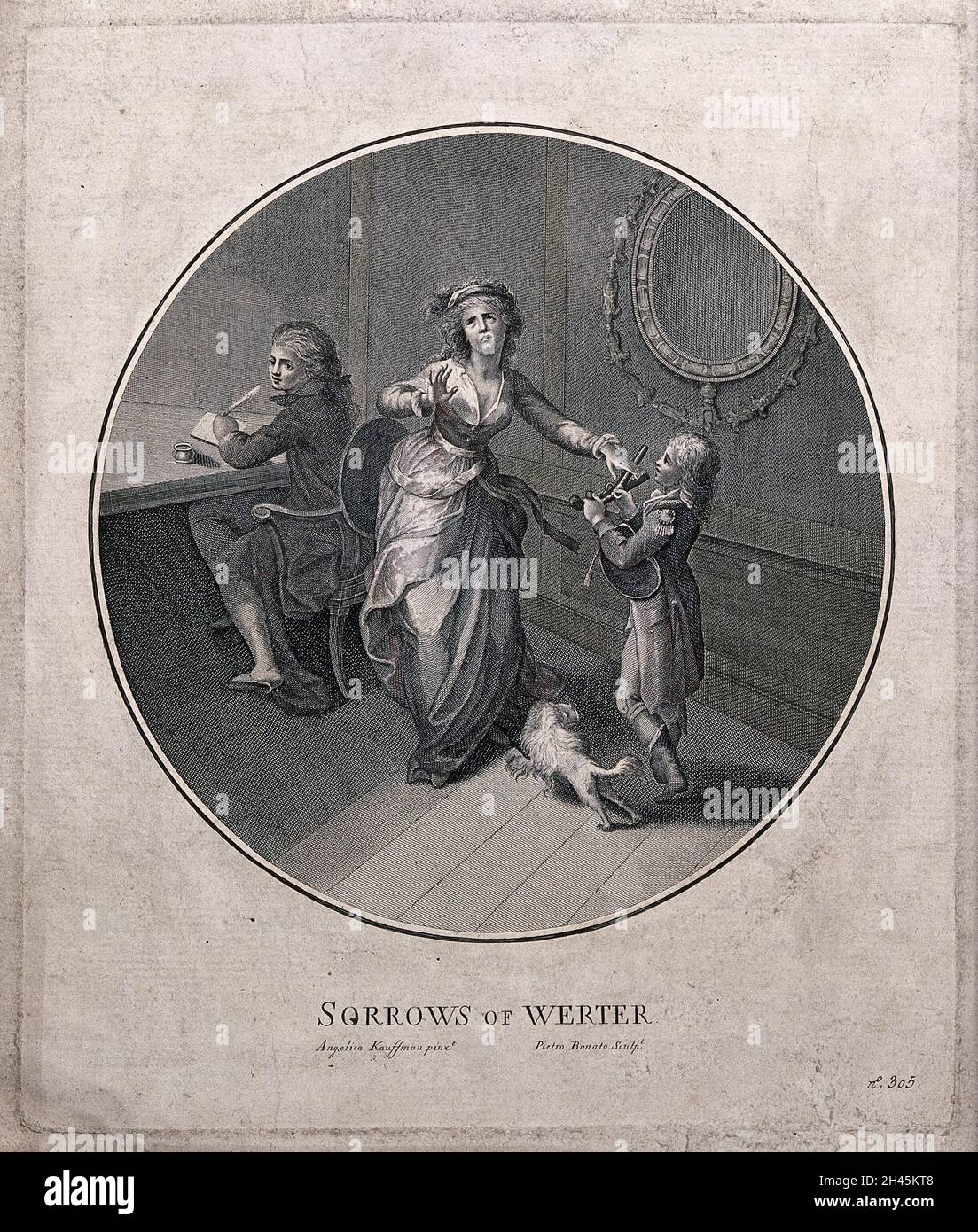 An episode in The sorrows of young Werther, by Goethe: Albert, the ...