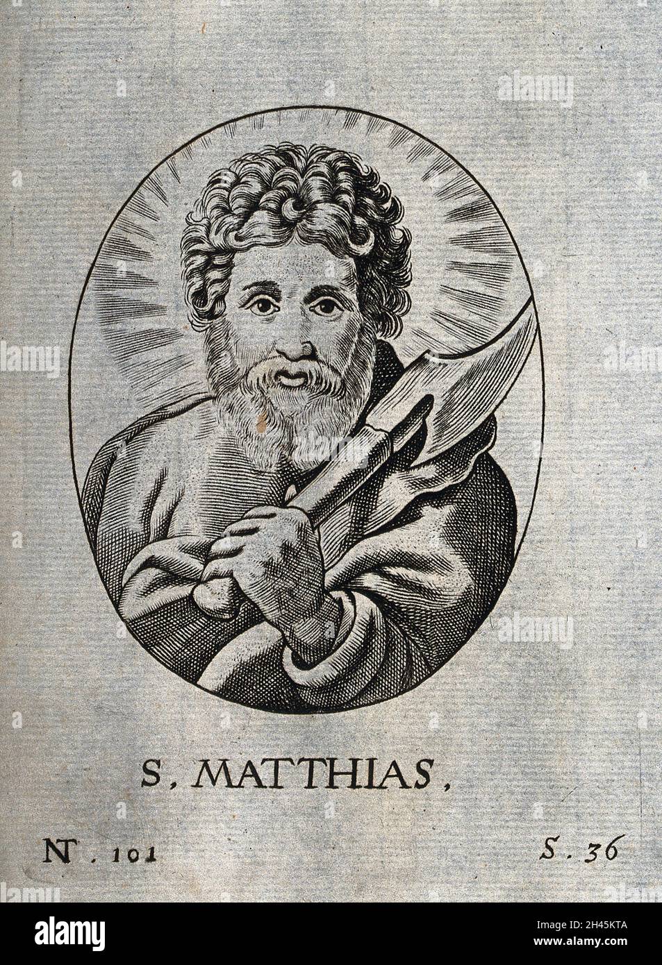 Saint Matthew. Etching Stock Photo - Alamy