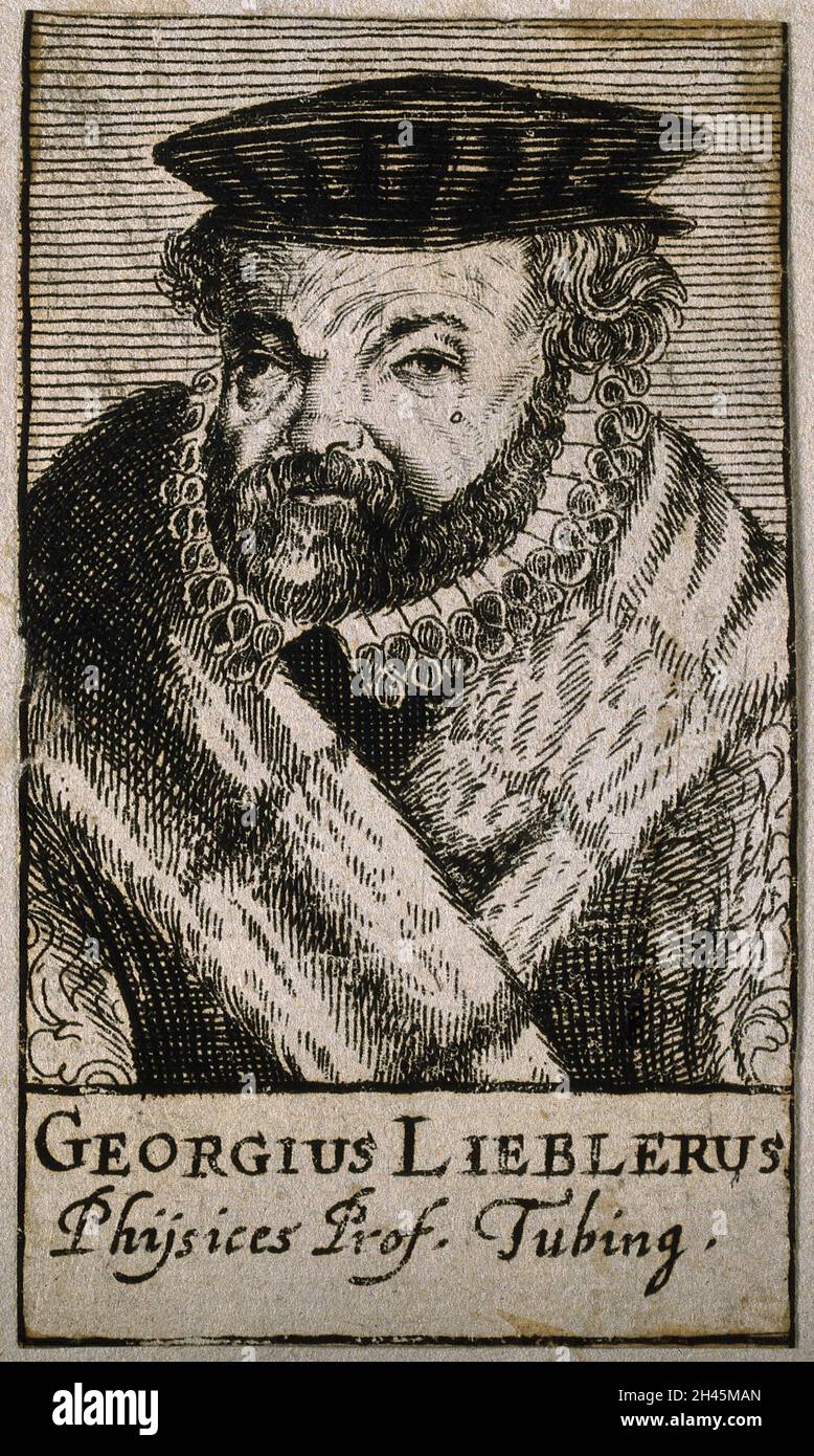 Georg Liebler. Line engraving, 1688 Stock Photo - Alamy