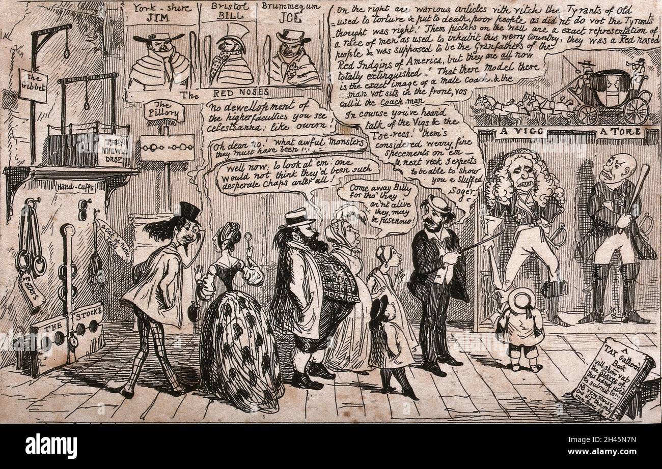 The British Museum: people looking at exhibits in glass cases and on ...