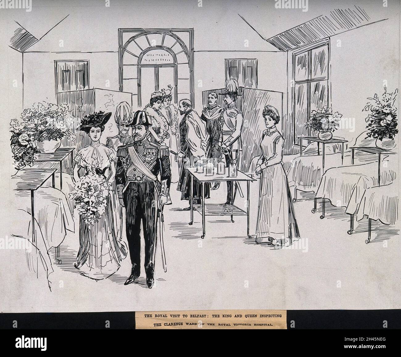 Royal Victoria Hospital, Belfast: a visit by the King and Queen to the ...