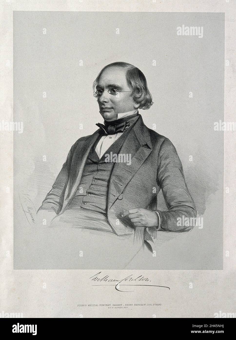 William Coulson. Lithograph by T. H. Maguire, 1858 Stock Photo - Alamy