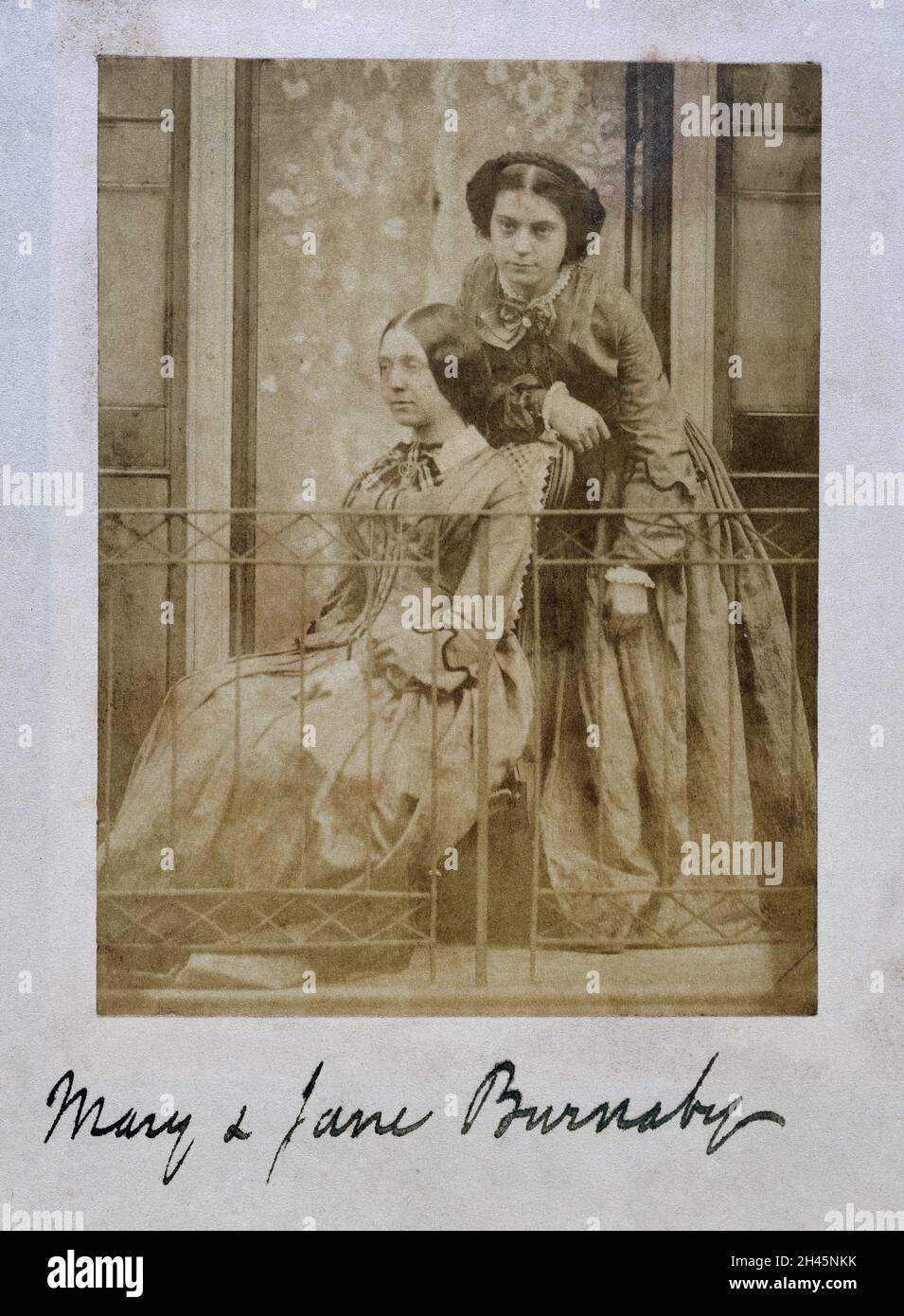 Mary, Mrs Charles Critchett, and her sister (?), Jane Burnaby ...