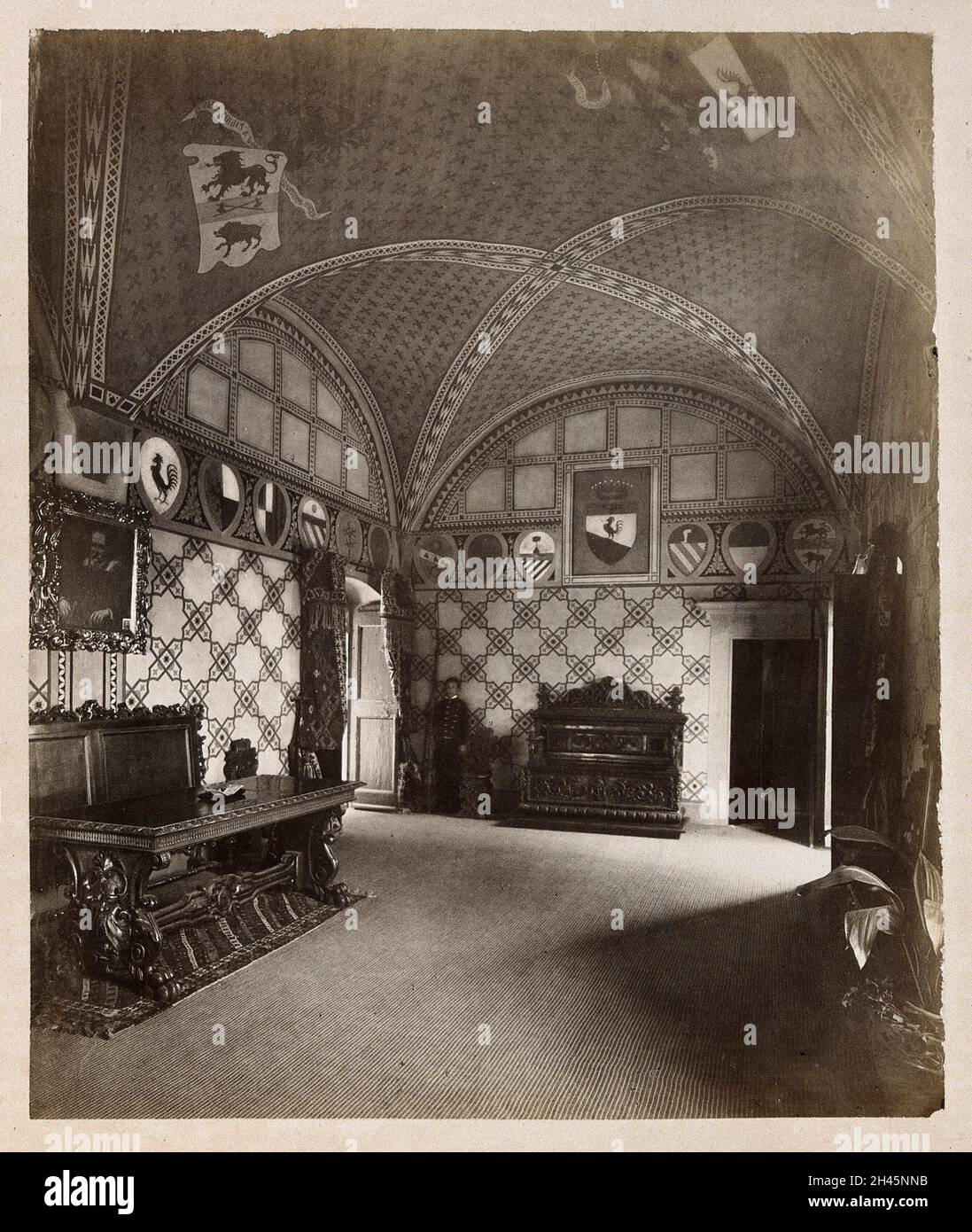 Galileo Galilei: interior of Villa del Gallo, Count Galletti's museum ...